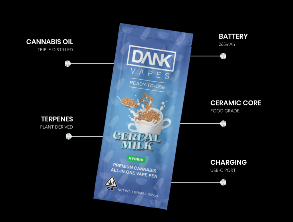 1g – DANK Disposable Vape – CannaSense